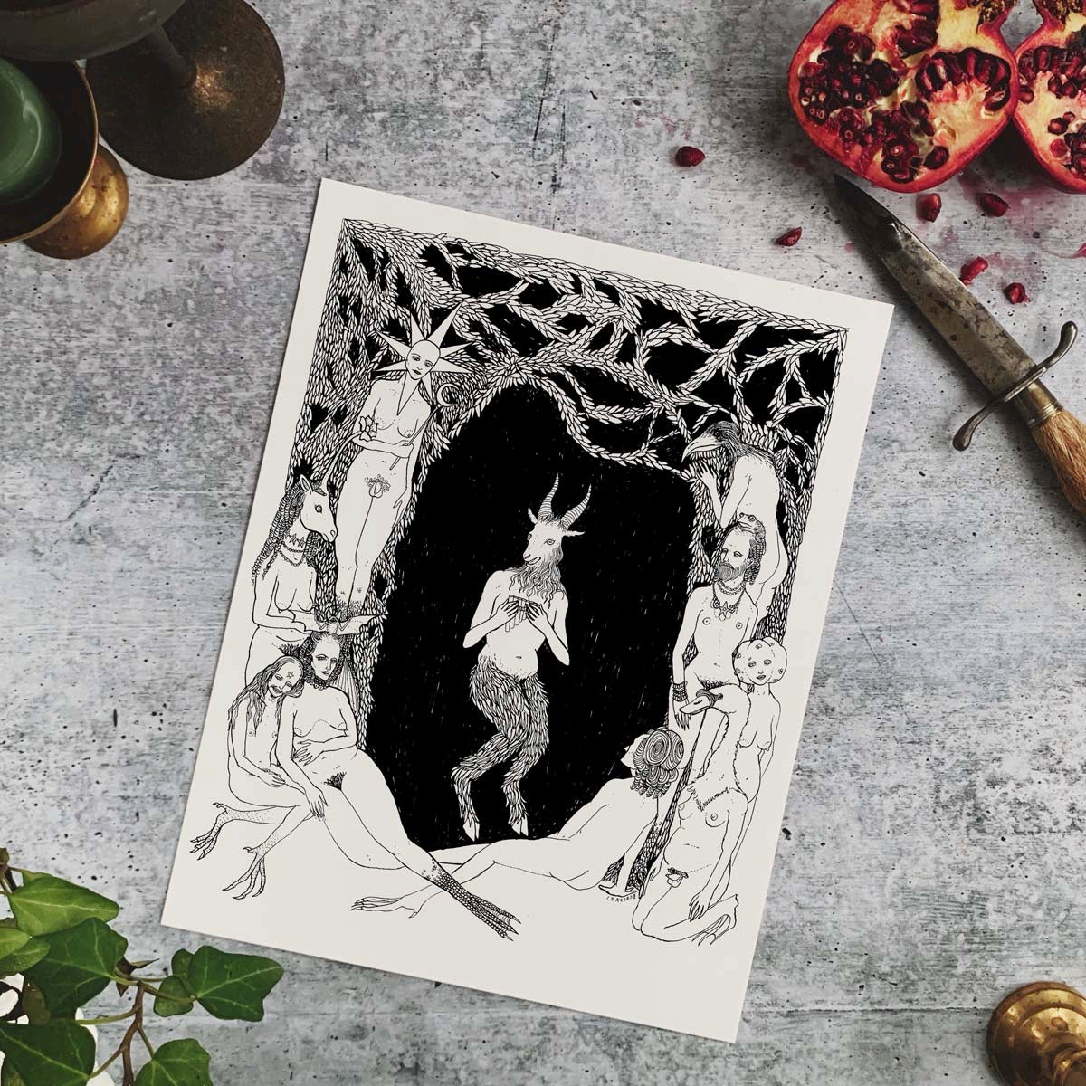 Pan and the Forest Nymphs Fine Art Print – Bill Crisafi